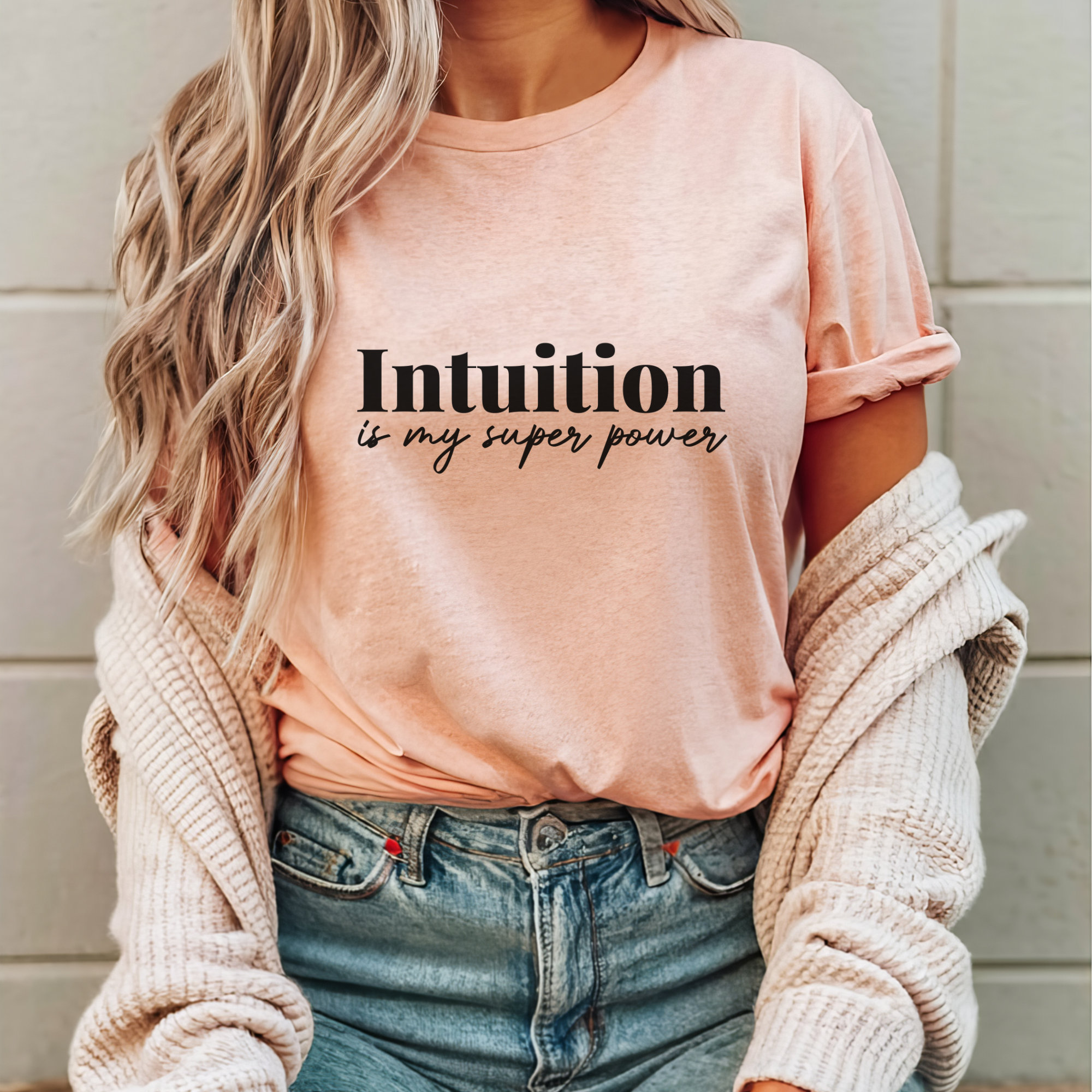 Intuition is My Super Mom Tshirt Spiritual Clothing Trendy Oversized ...