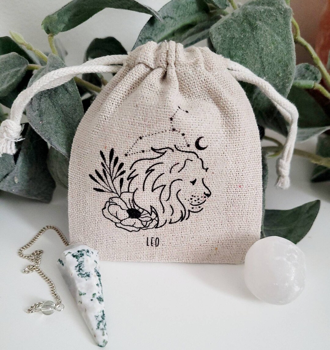 Zodiac Bag-drawstring Mini Bag crystal Pouch Astrology - Etsy