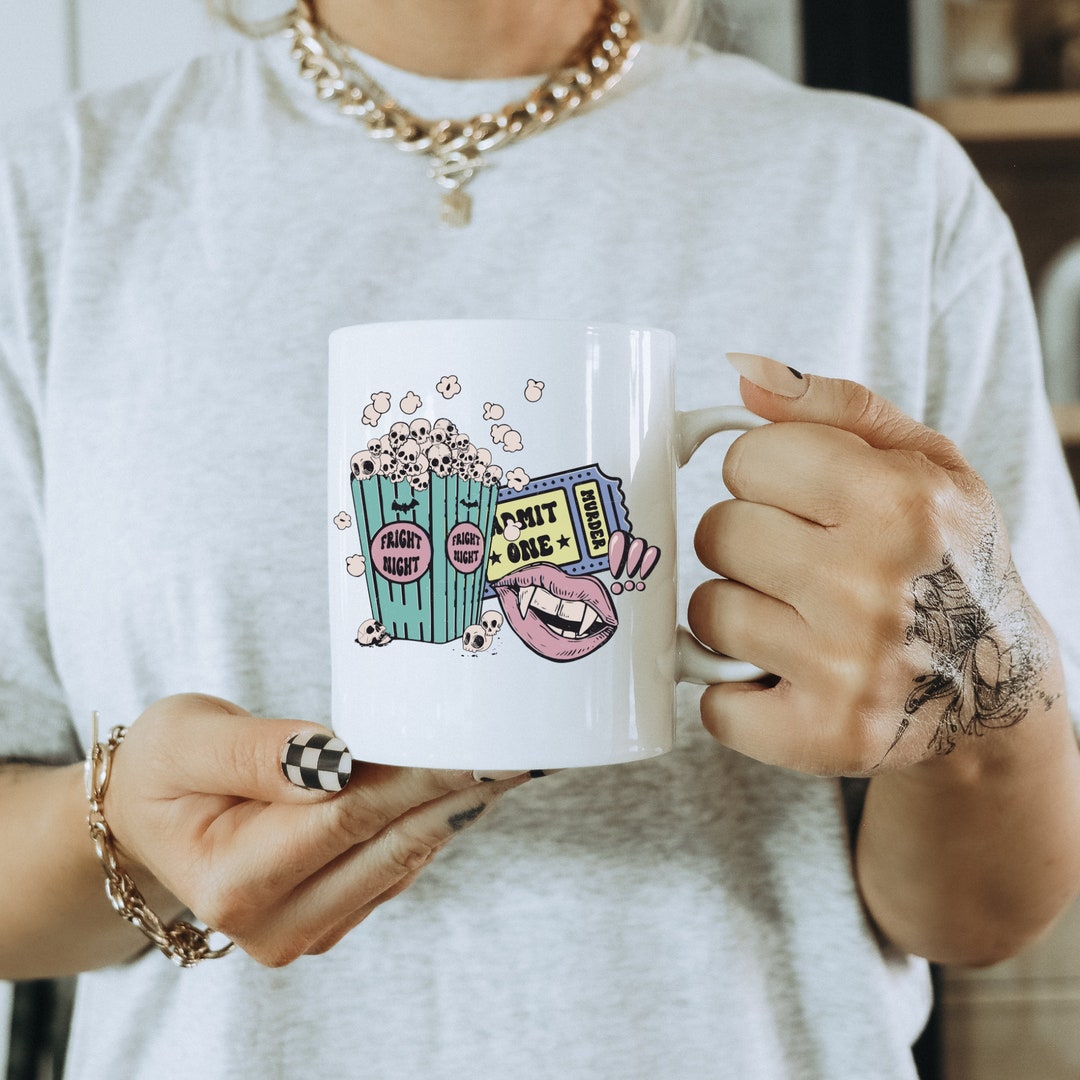 Fright Night Horror Movie Mug: Halloween Coffee Cup, Movie Lover Gift ...