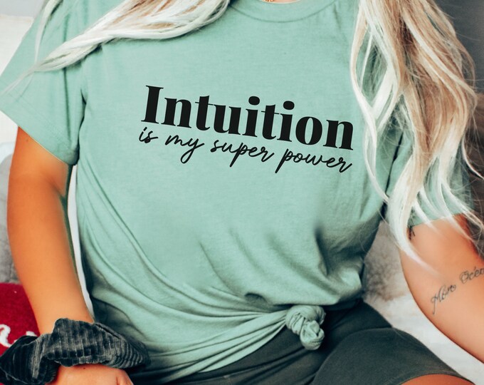 Spiritual Shirt Trust Your Intuition Tshirt for Intuitive Empath Tee ...