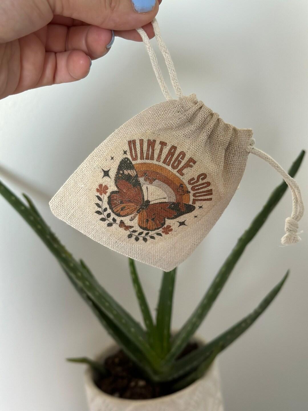 Mini Tote Bag/drawstring Canvas Bag/vintage Soul - Etsy