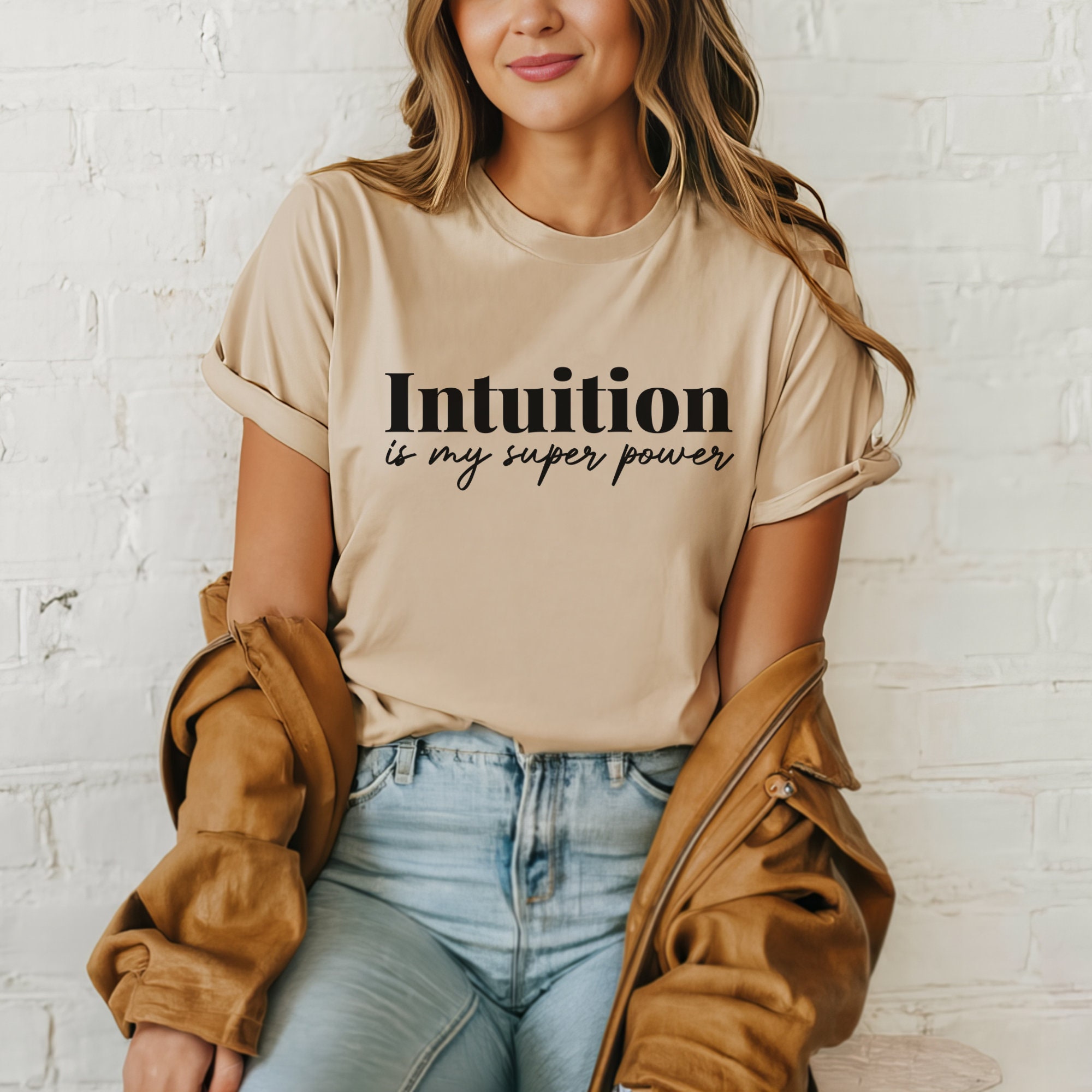 Intuition is My Super Mom Tshirt Spiritual Clothing Trendy Oversized ...