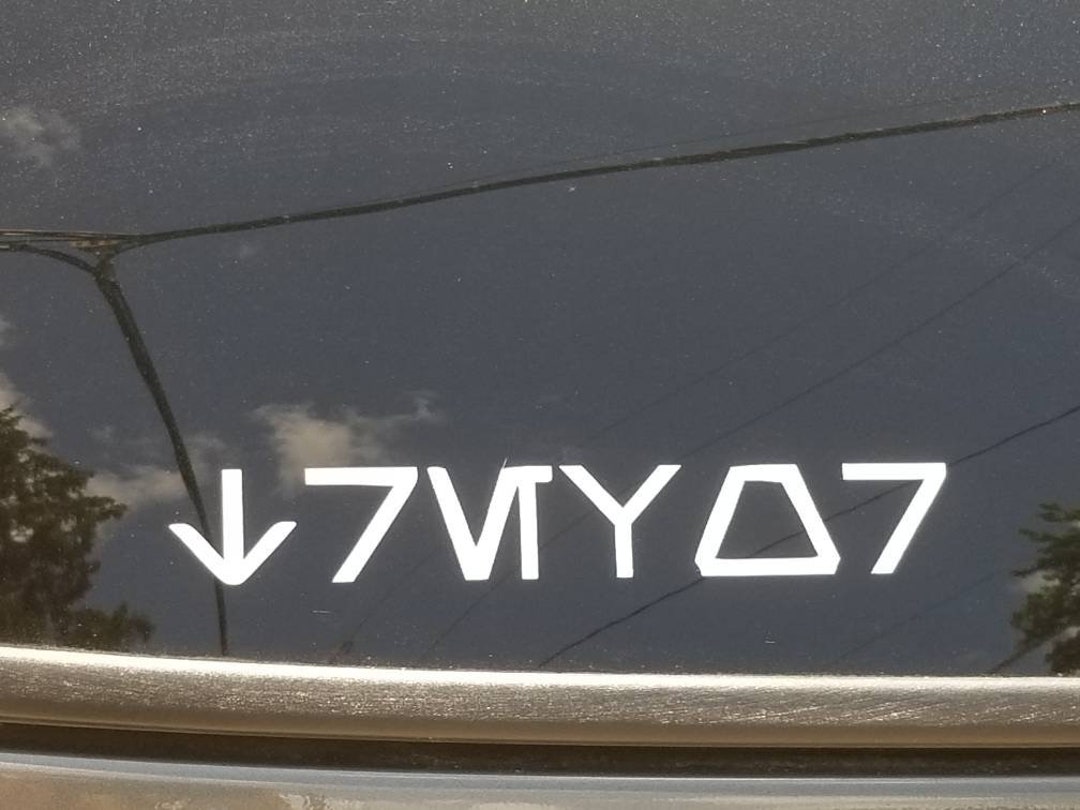 Aurebesh Car Decal Your Name Translated Into Aurebesh Great Gift for ...