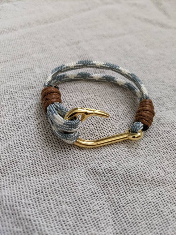 Fish Hook Paracord Bracelet Etsy UK