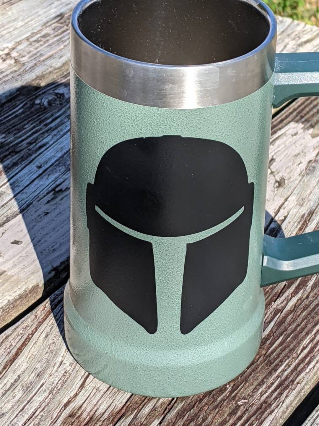 Mandalorian Helmet Decal Mandalorian Car Decal or Cup Sticker Great ...