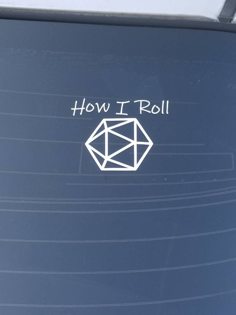 How I Roll D & D Decal Dungeons and Dragons Dice Decal for RPG Fans - Etsy