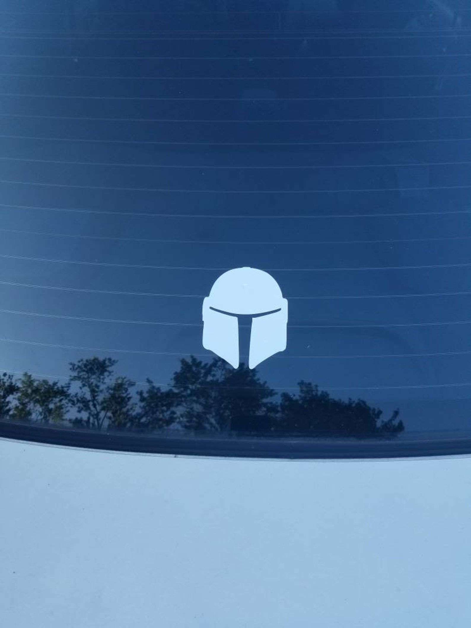 Mandalorian Helmet Car Decal Mandalorian Car Sticker Great Gift for ...