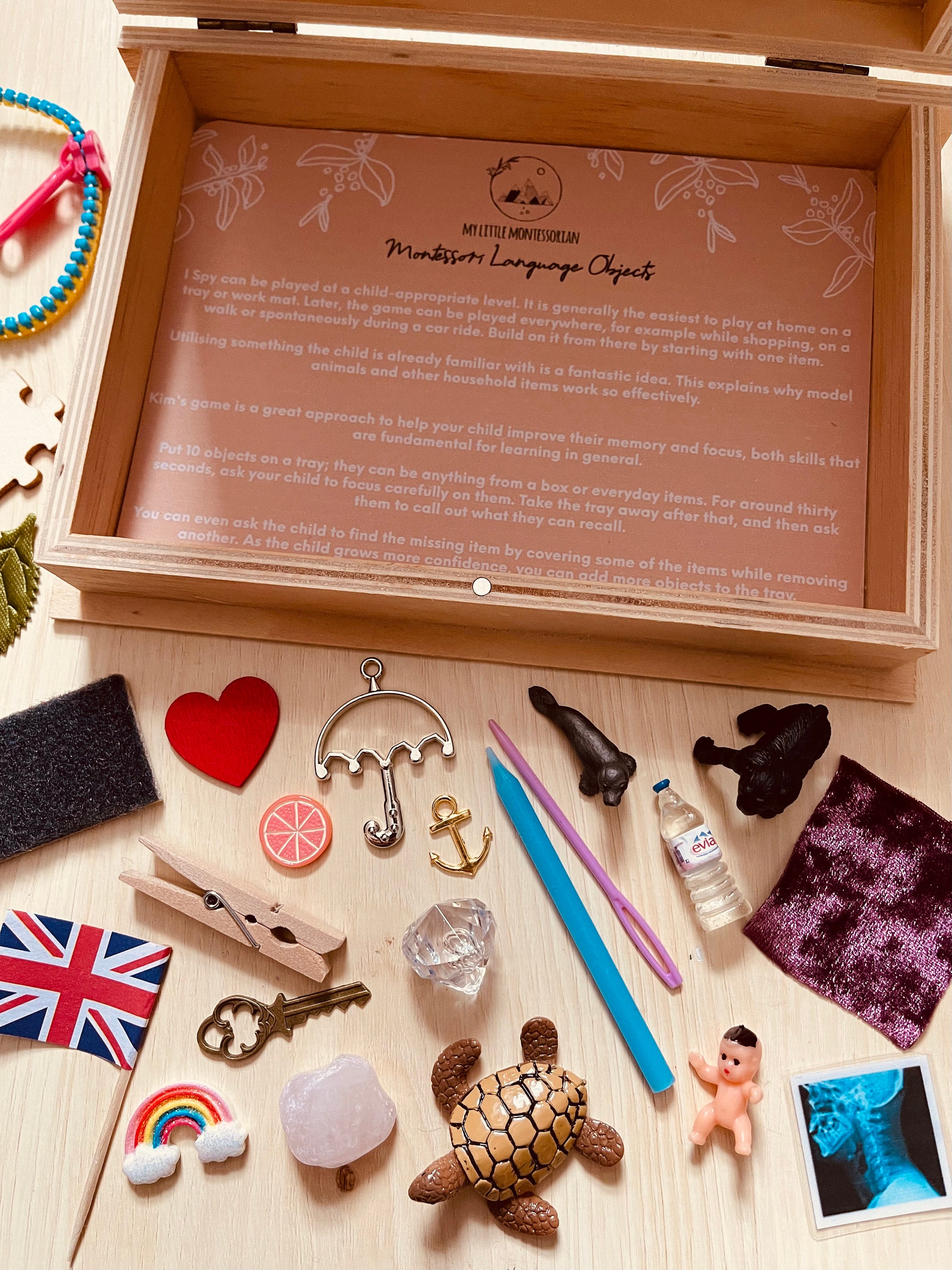 Montessori Wooden I Spy Box & Miniatures - Etsy