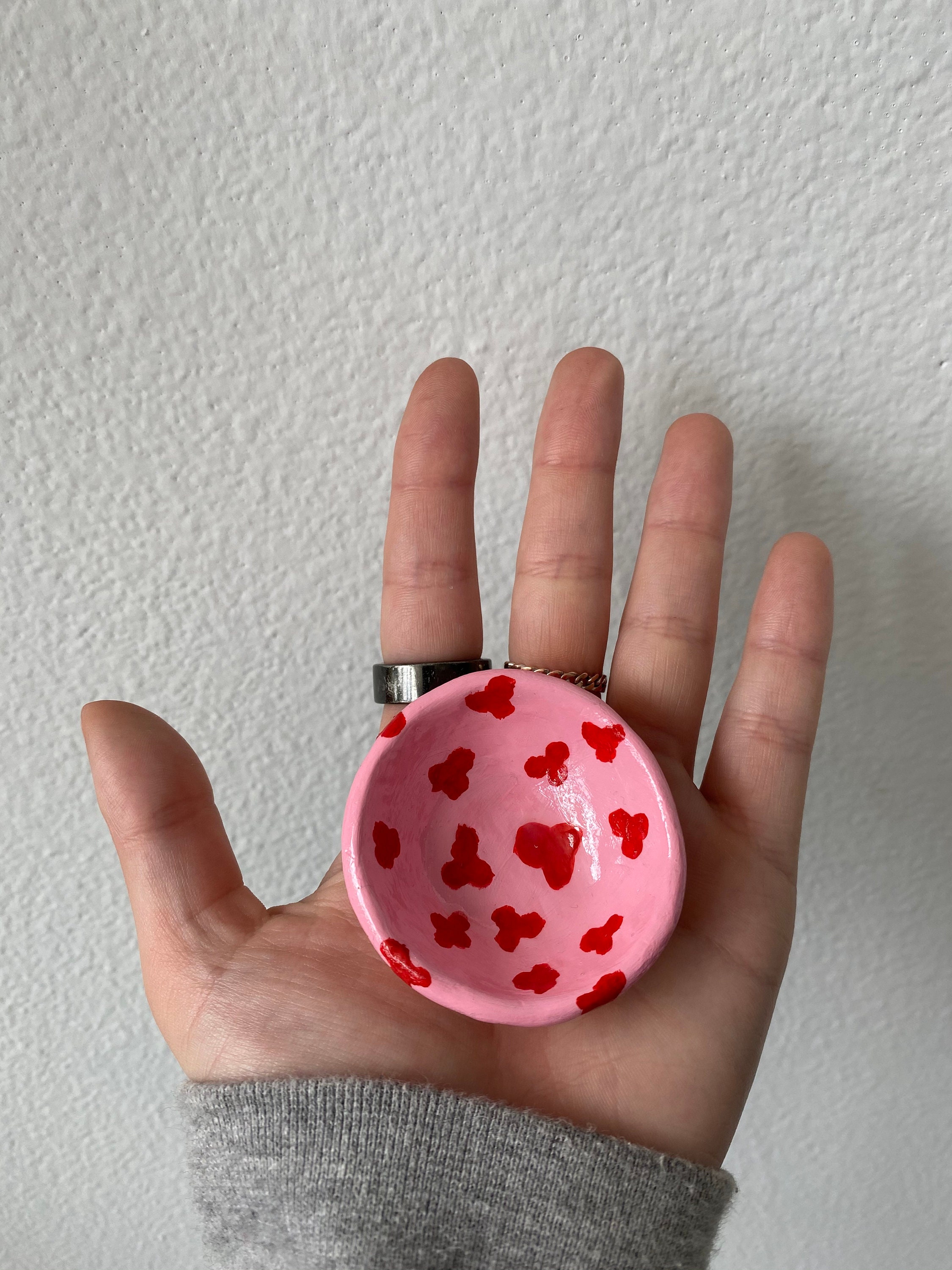 Cow Print Jewelry Dish - Etsy