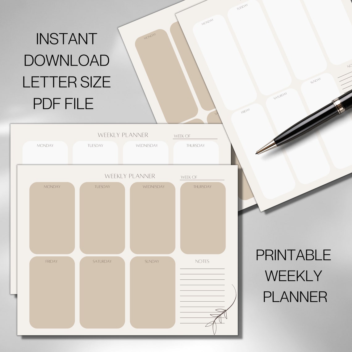 Weekly Planner Printable to Do List Digital Download - Etsy