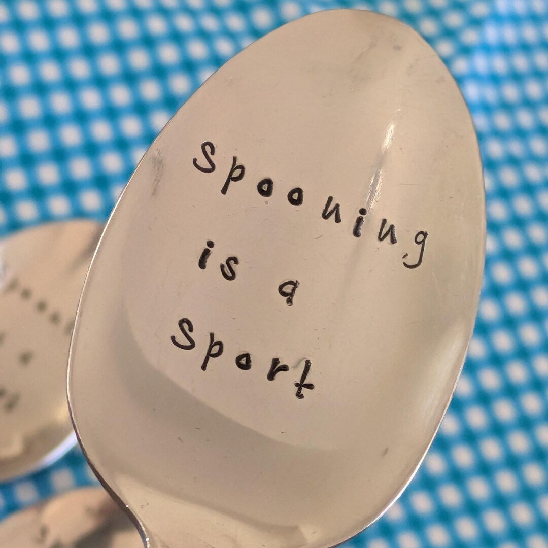 Spooning is a Sport - Quote Cutlery (spoon), Word Spoon, Upcycled ...