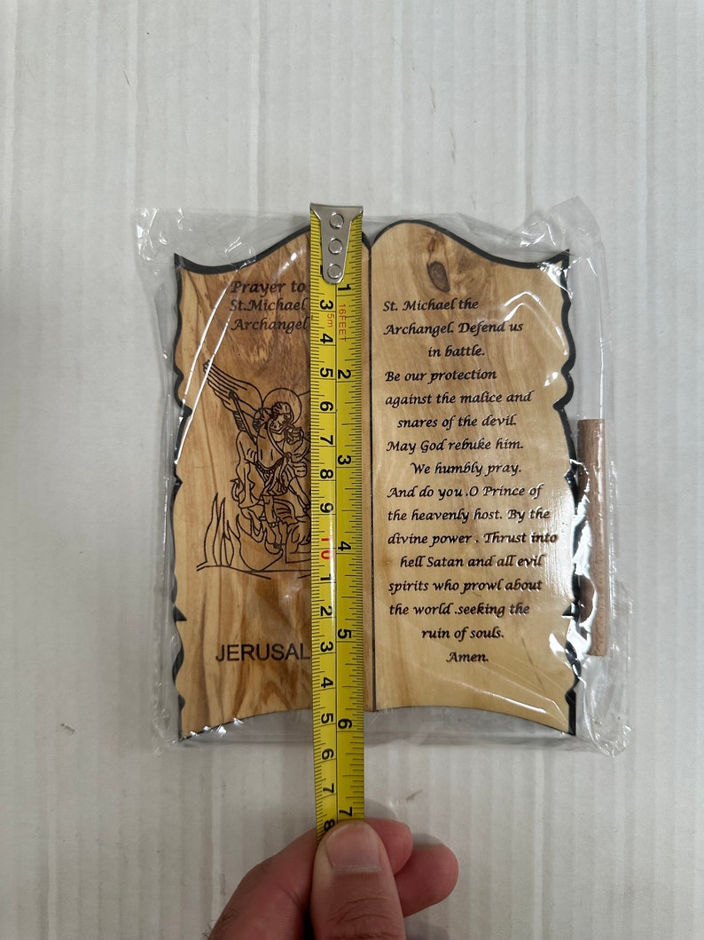 Arch Angel/saint Michael/prayer/ Olive Wood / Handmade/holyland - Etsy