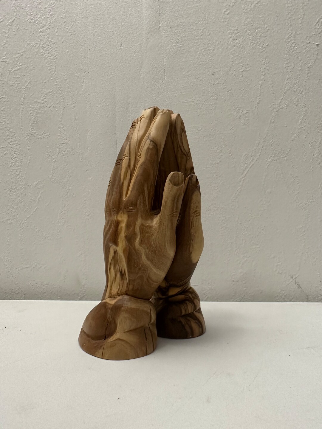 Praying Hands, Olive Wood, Handmade in Jerusalem, 15.5 Cm Tall - Etsy