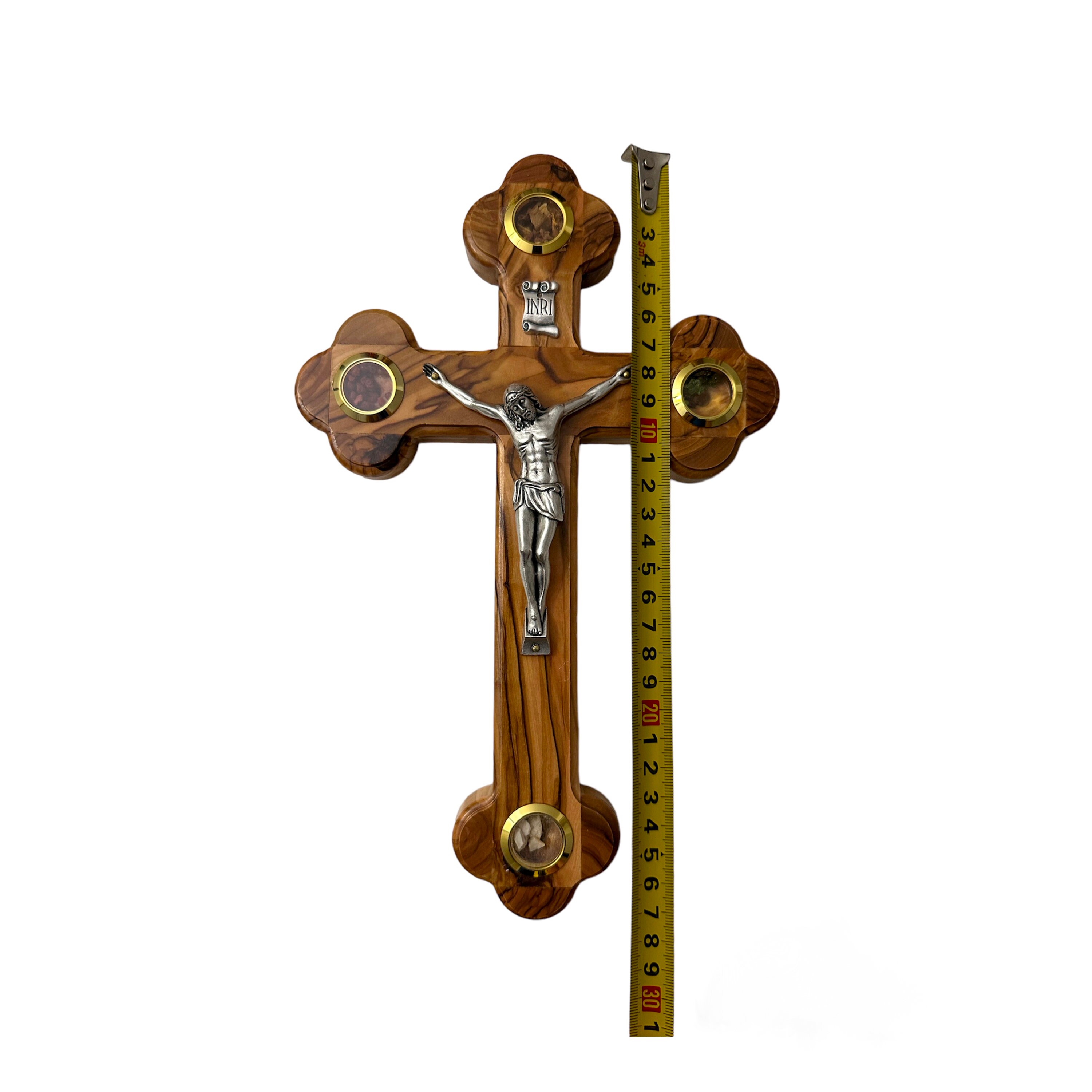 Handmade Olive Wood Roman Cross From Jerusalem - Etsy