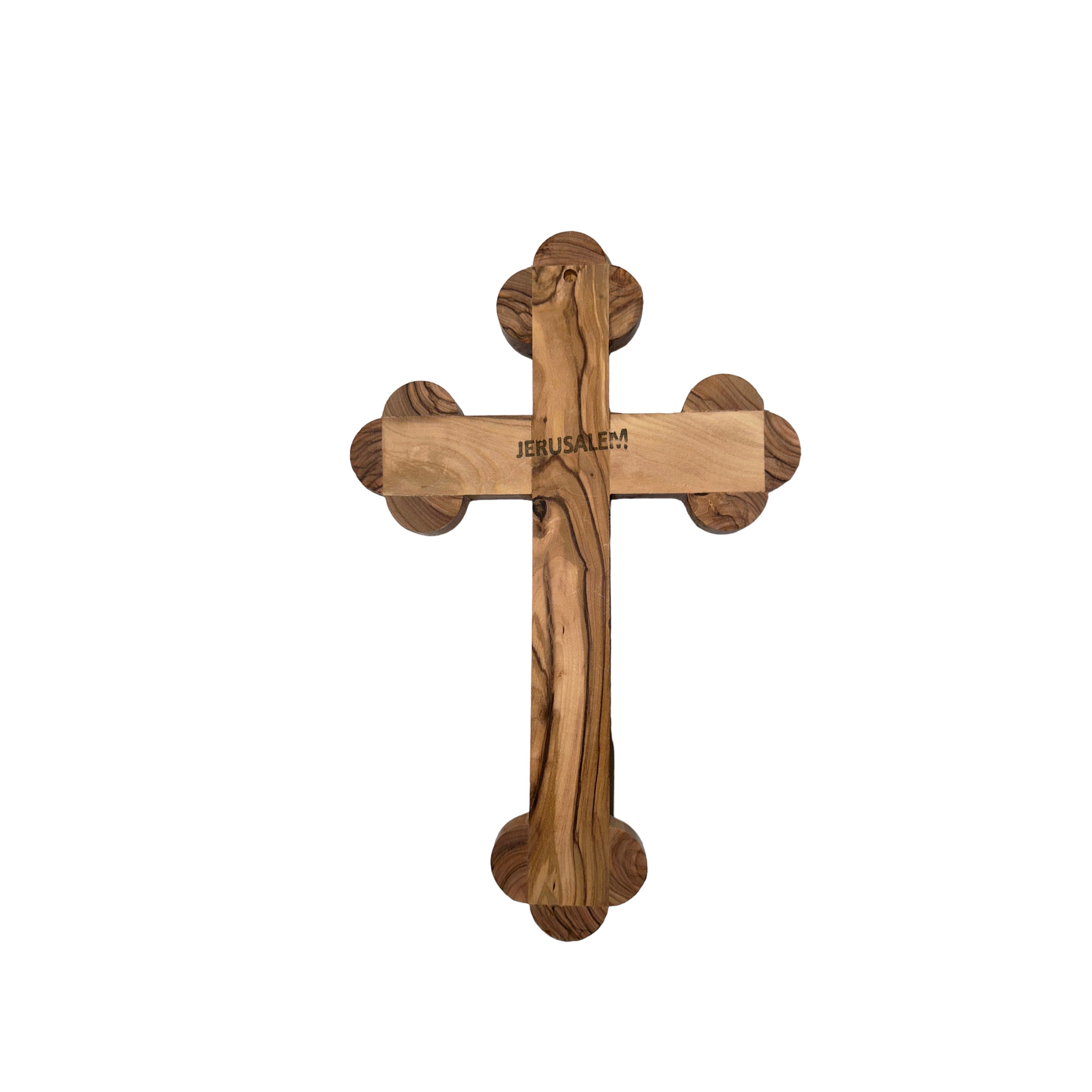 Handmade Olive Wood Roman Cross From Jerusalem - Etsy