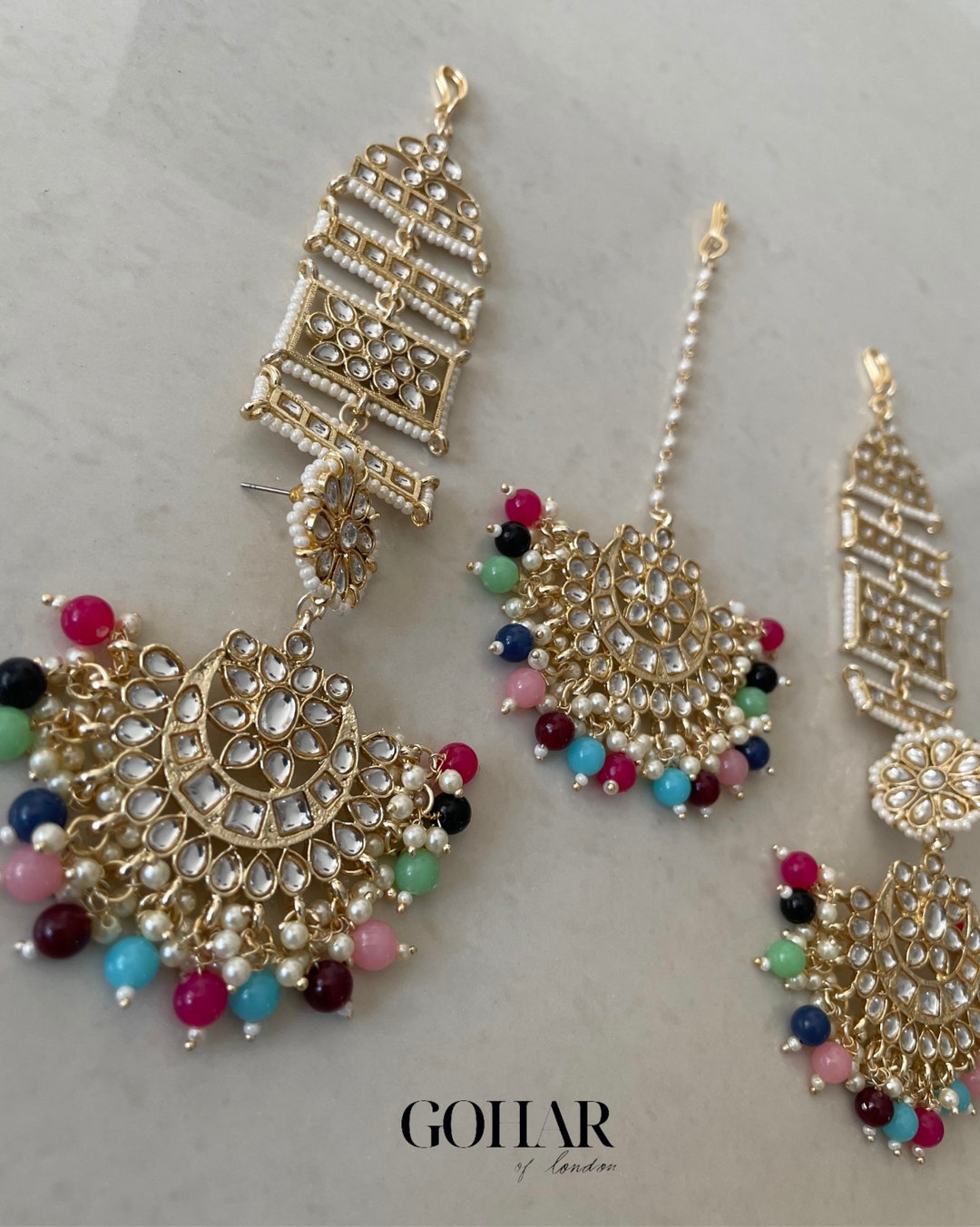 Kahani Tikka Set With Sahara - Etsy