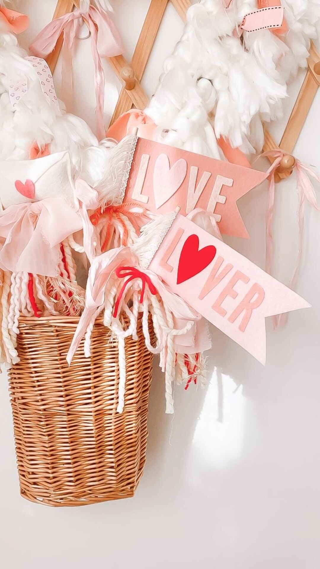 Valentines Day Pennant, Valentines Day Flag, Valentines Day Decor ...