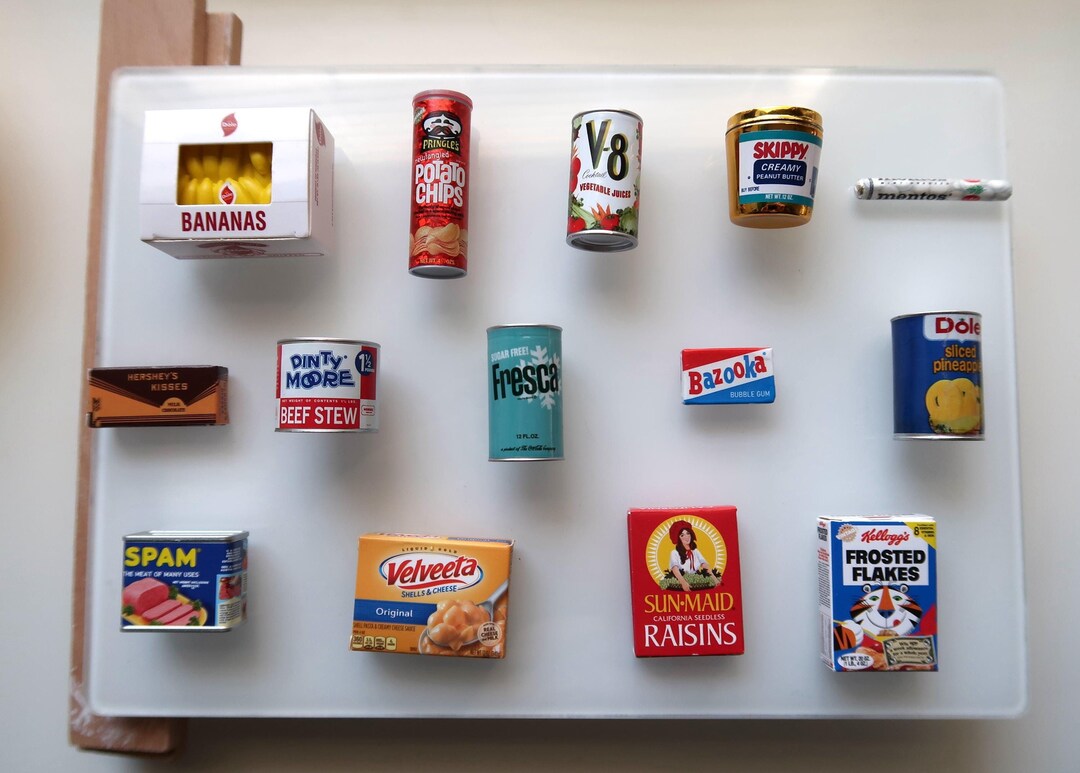 Mini Food Magnets | Strong Miniature Kitchen Magnets - Etsy