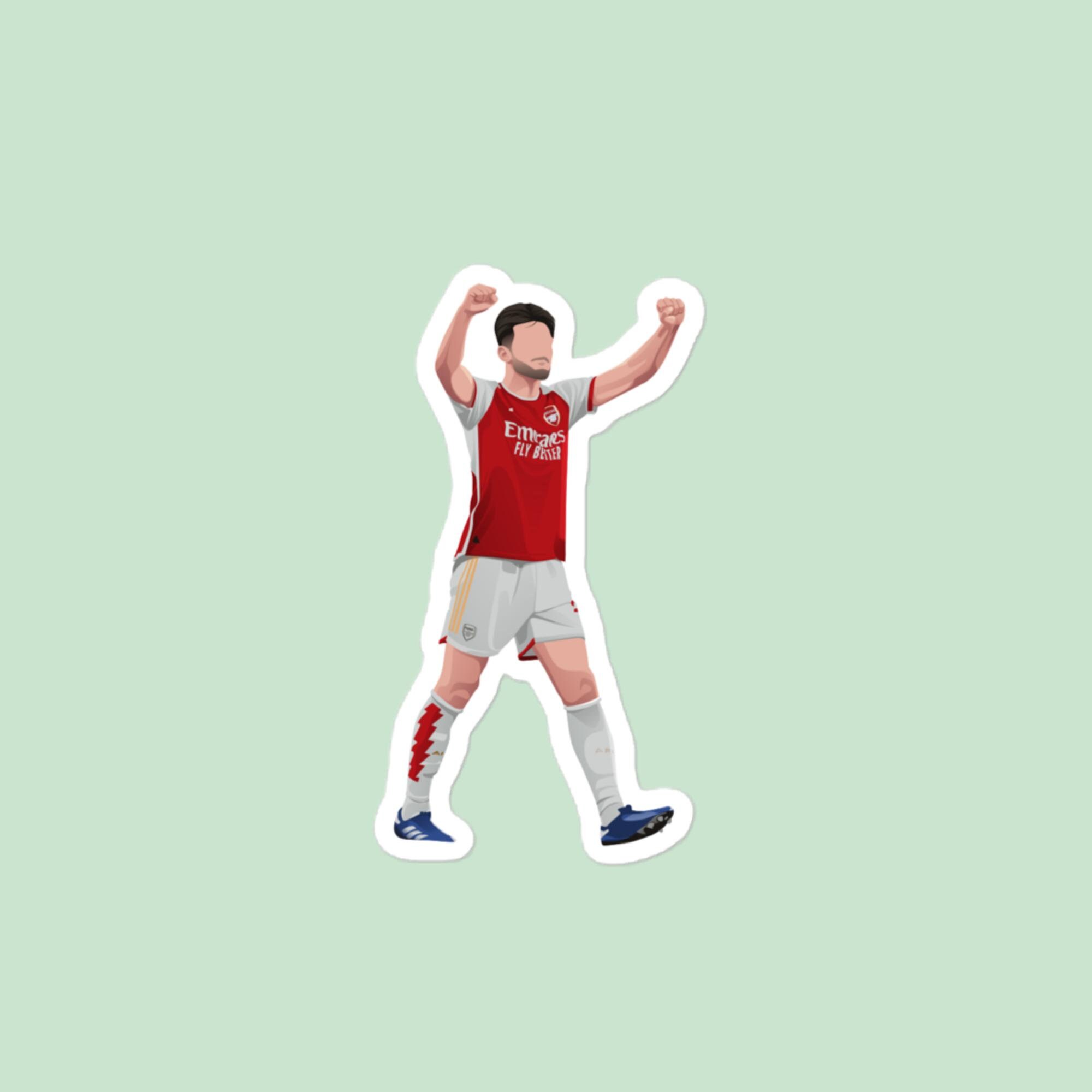 Declan Rice Arsenal Sticker Football Fan Gift - Etsy