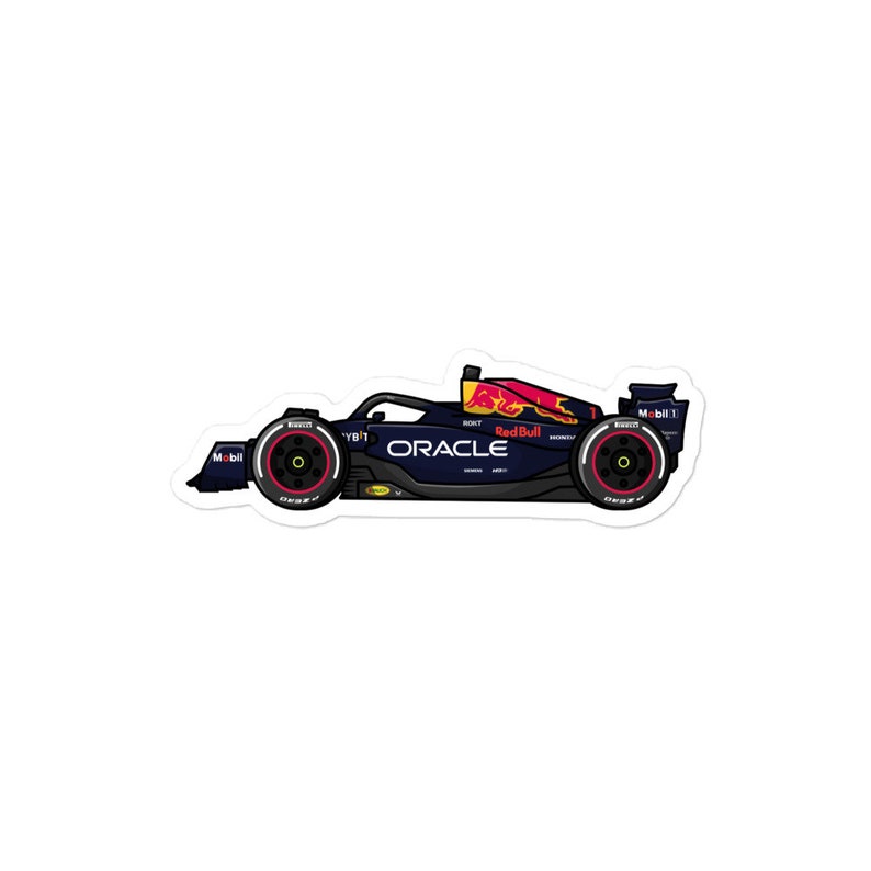 Max Verstappen F1 Car Sticker Red Bull Racing F1 Car Sticker 2024 ...
