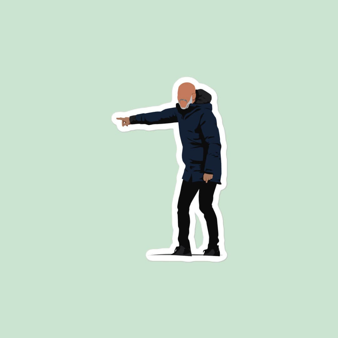 Pep Guardiola Manchester City Sticker Soccer Coach Sticker, Football ...