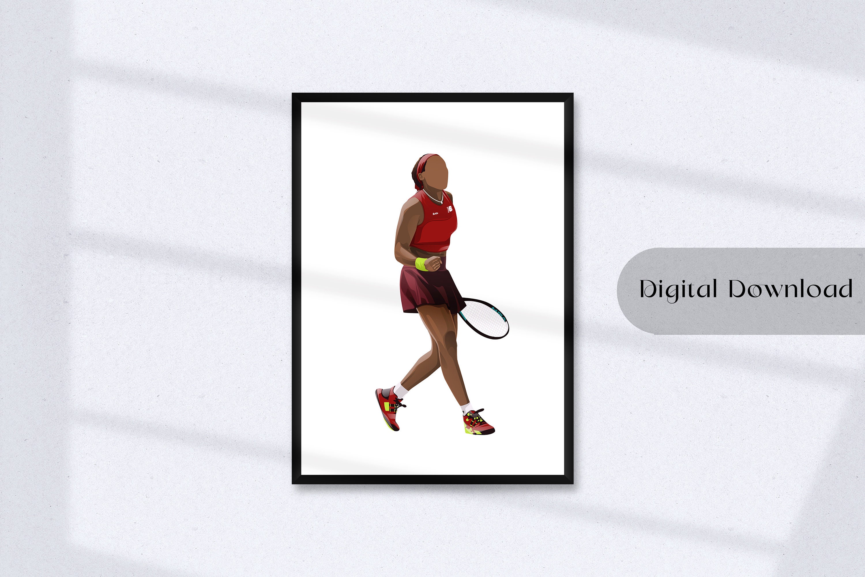 COCO Gauff Poster Printable Tennis Poster Womens in Sport - Etsy