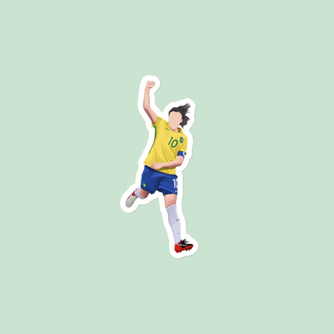 Marta Vieira Da Silva Sticker Brazil Women Football Sticker - Etsy