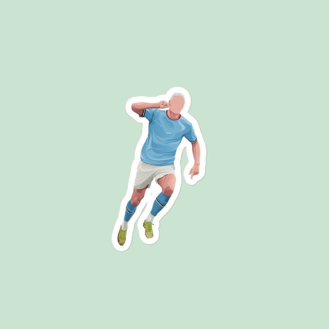 Erling Haaland Sticker Manchester City Sticker - Etsy