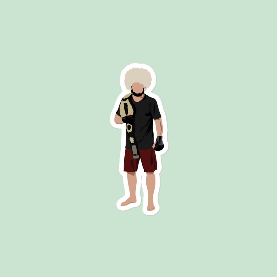 Khabib Nurmagomedov Sticker UFC Fighter Sticker UFC - Etsy