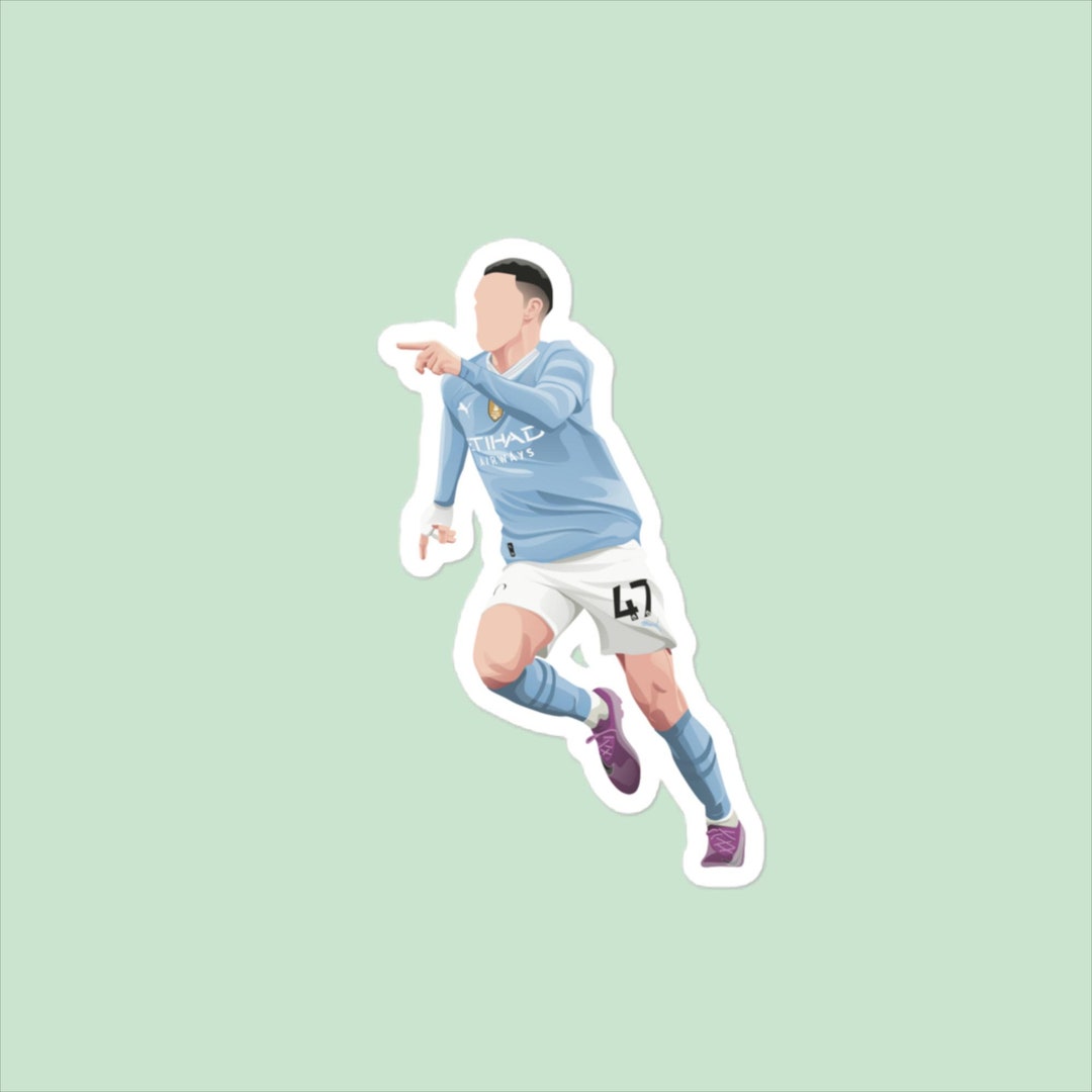 Phil Foden Sticker Mancity Sticker - Etsy