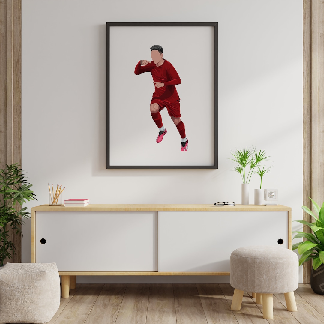 Roberto Firmino Poster Printable Football Wall Art Liverpool Poster ...