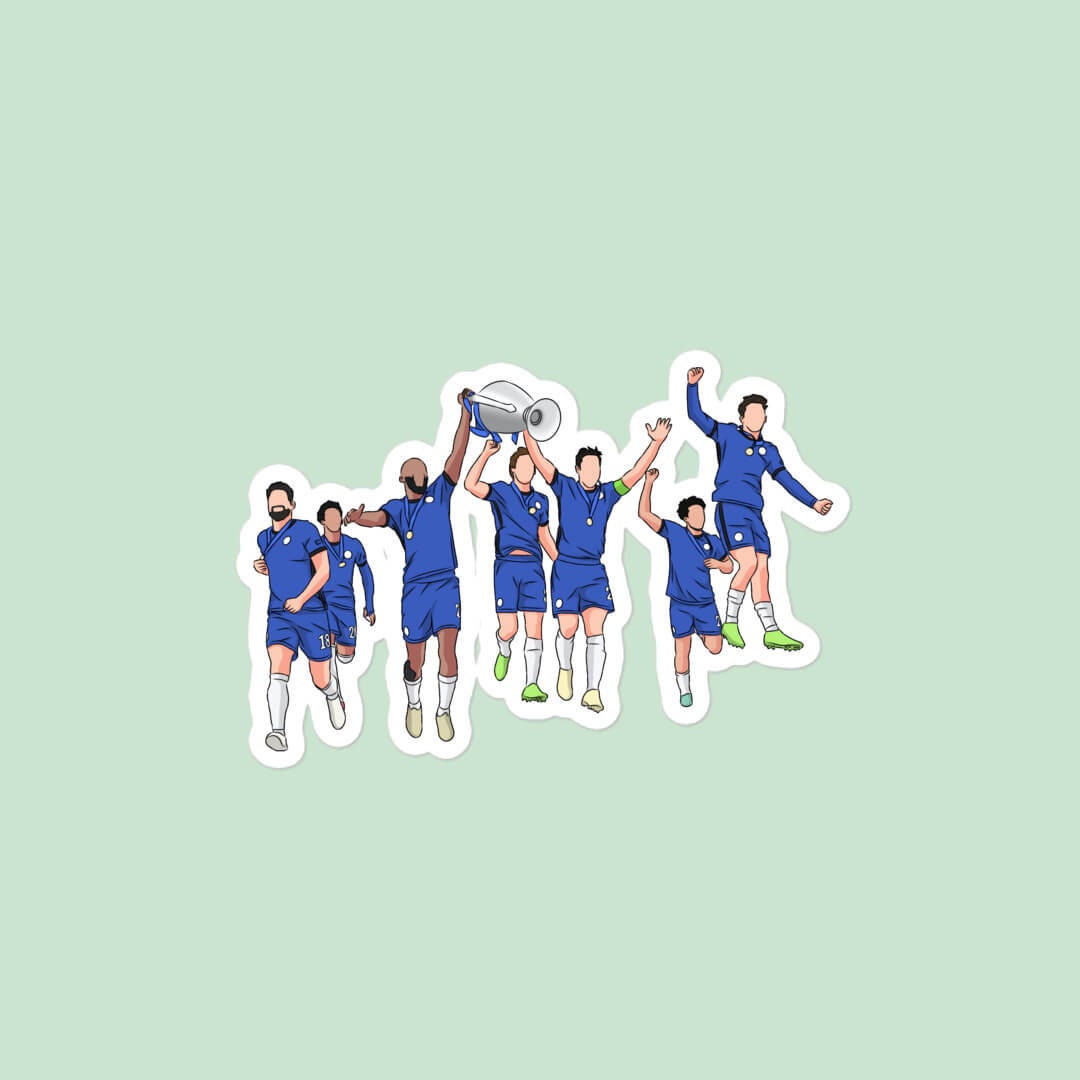 Chelsea Champions League Celebration Sticker Chelsea Teams Victory ...