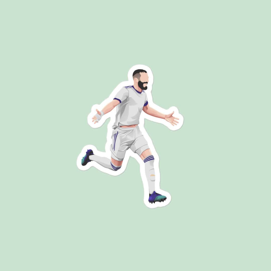 Karim Benzema Sticker Real Madrid Sticker - Etsy