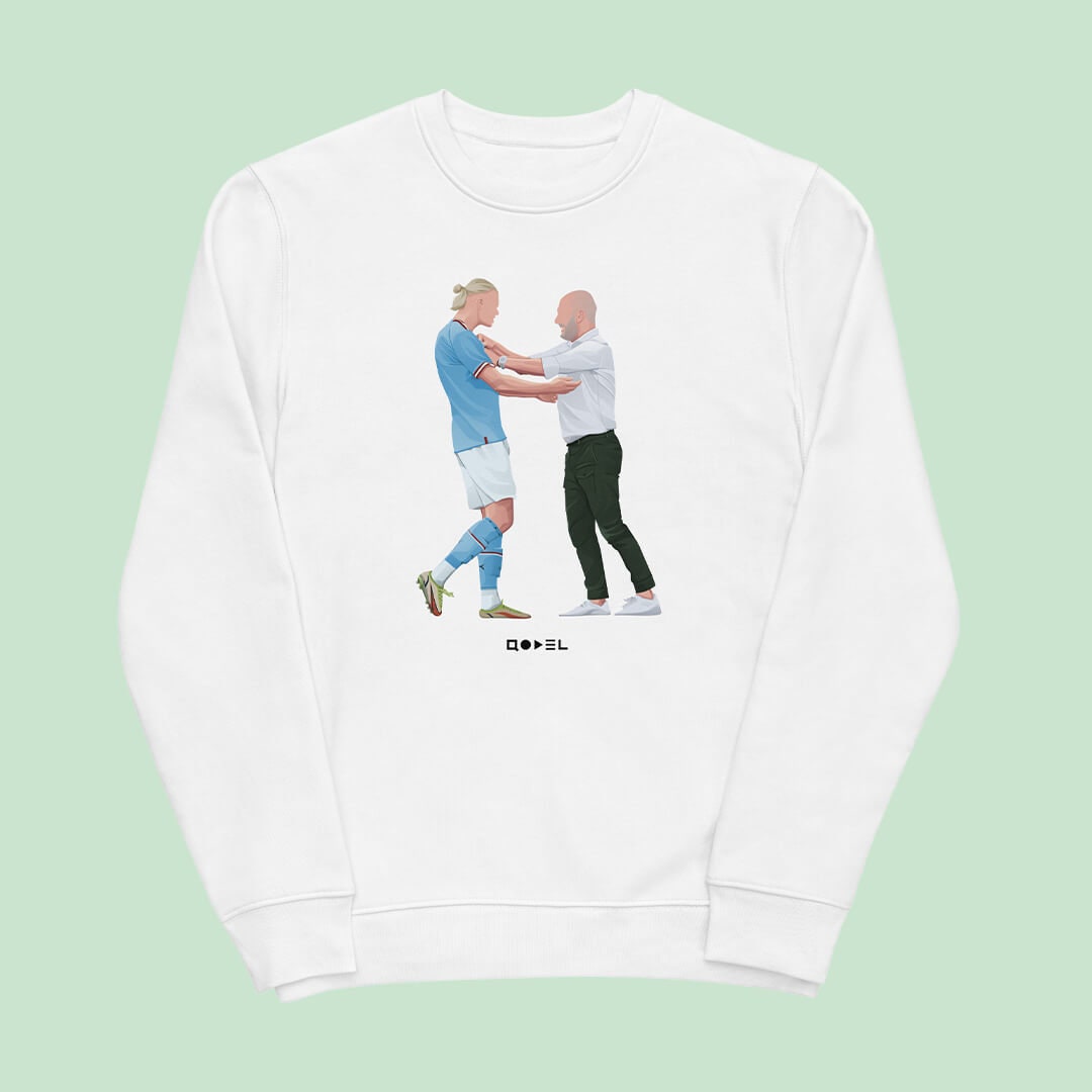 Erling Haaland Sweatshirt Pep Guardiola Sweatshirt Manchester City ...