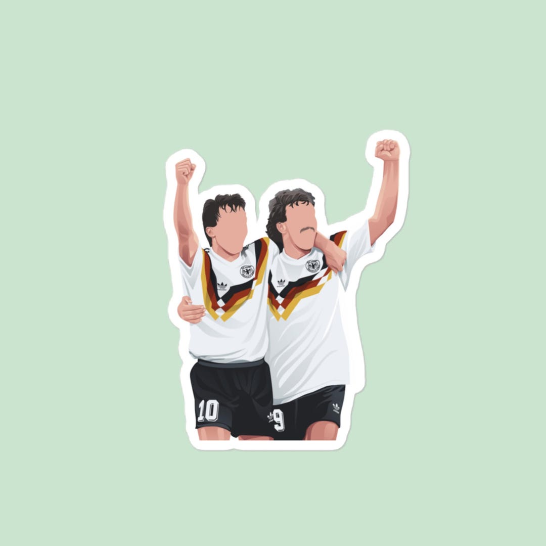Lothar Matthaus and Rudi Voller Sticker German Football Legend Sticker ...
