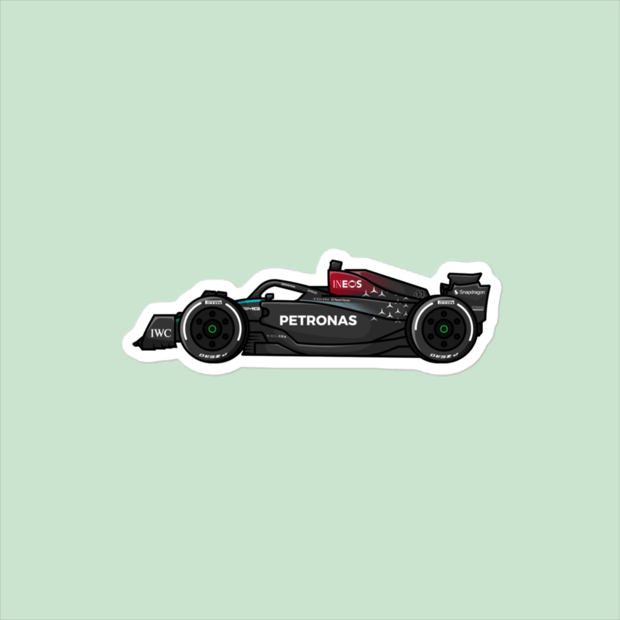 Lewis Hamilton F1 Car Sticker Mercedes F1 Car Sticker 2024 Formula 1 ...