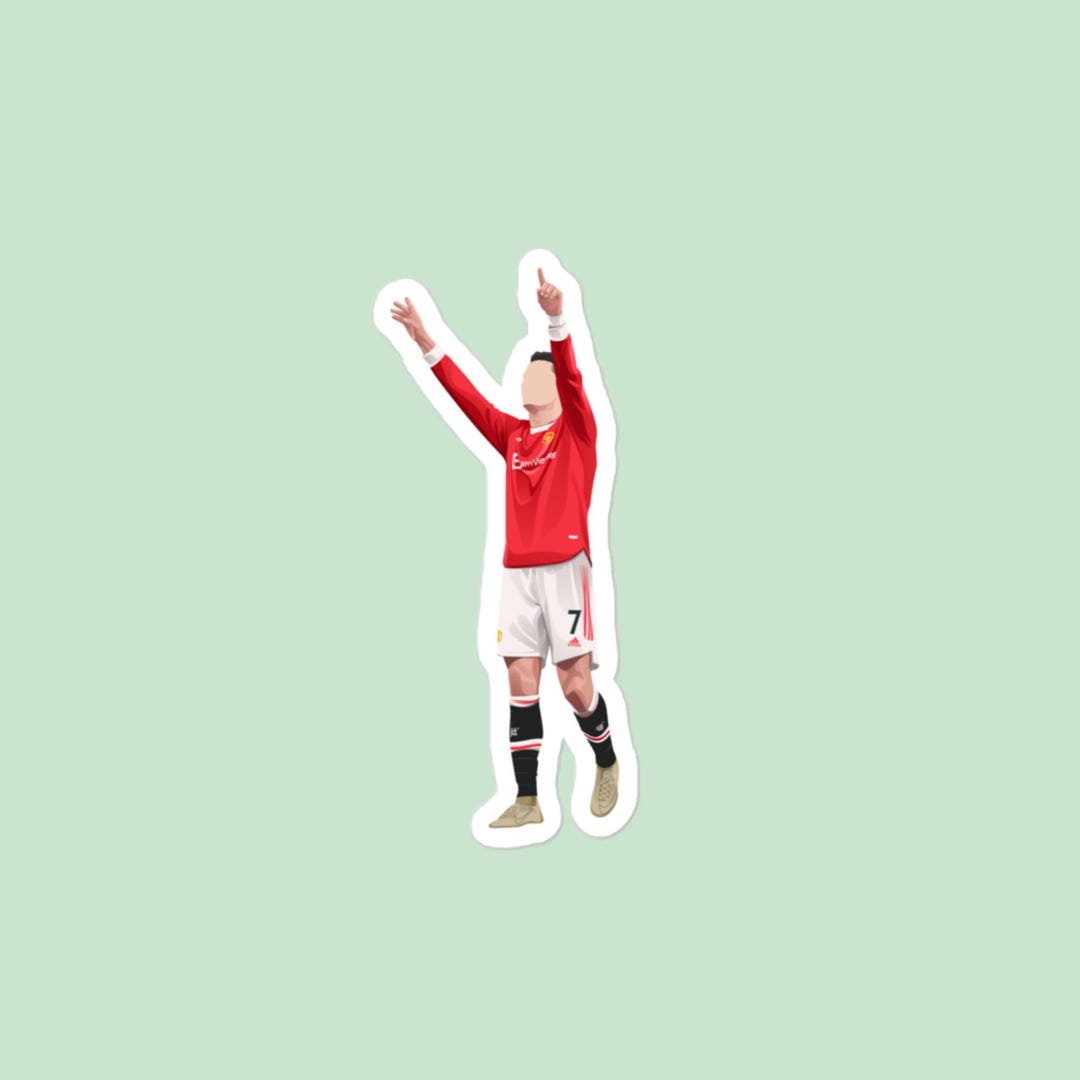 Cristiano Ronaldo Stickers Portugal Football Sticker Football Gifts - Etsy
