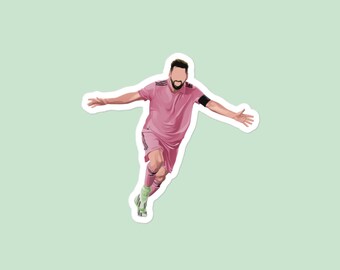 Messi Inter Miami CF Lionel Sticker Kiss-cut Stickers - Etsy