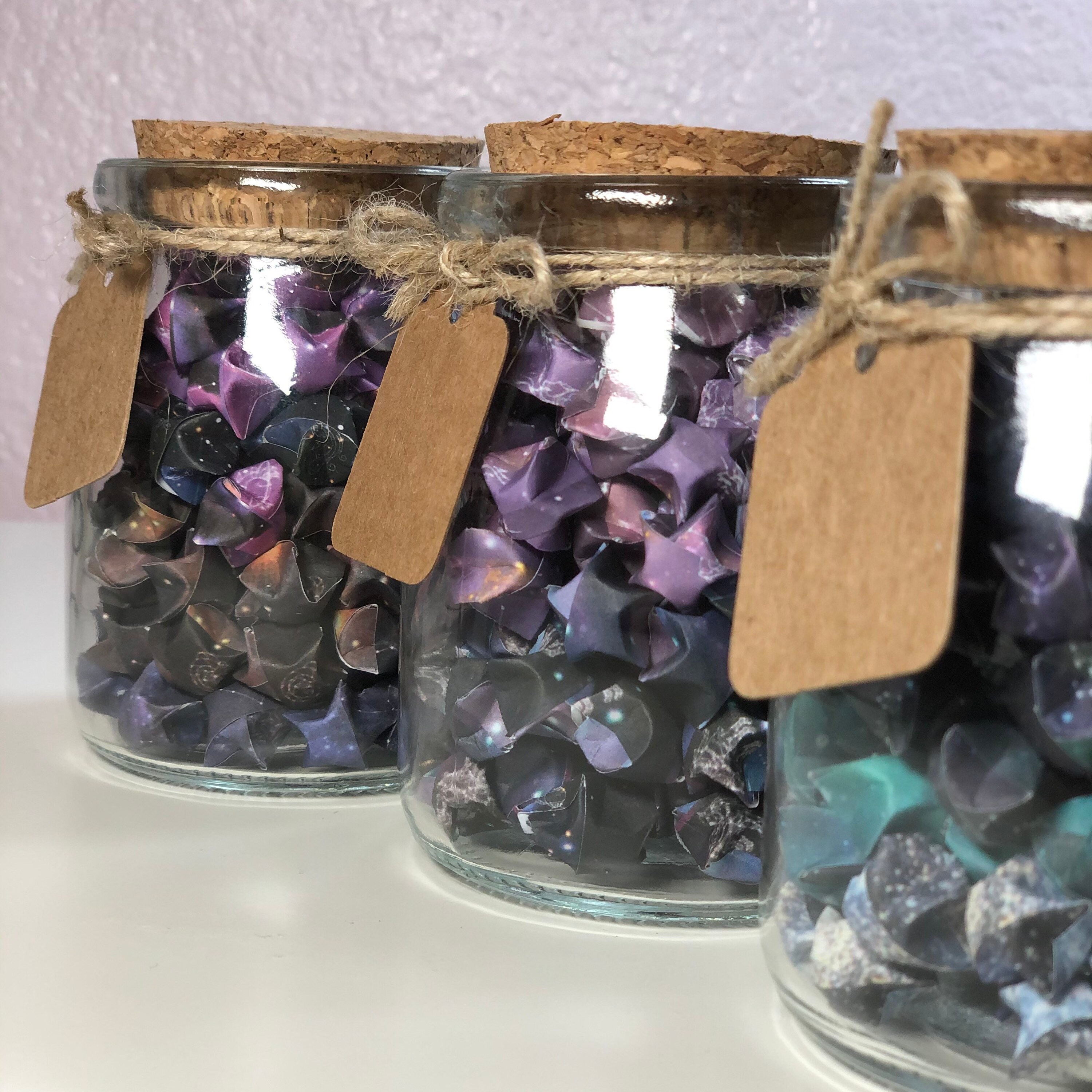 Galaxy Patterned Star Jar - Etsy
