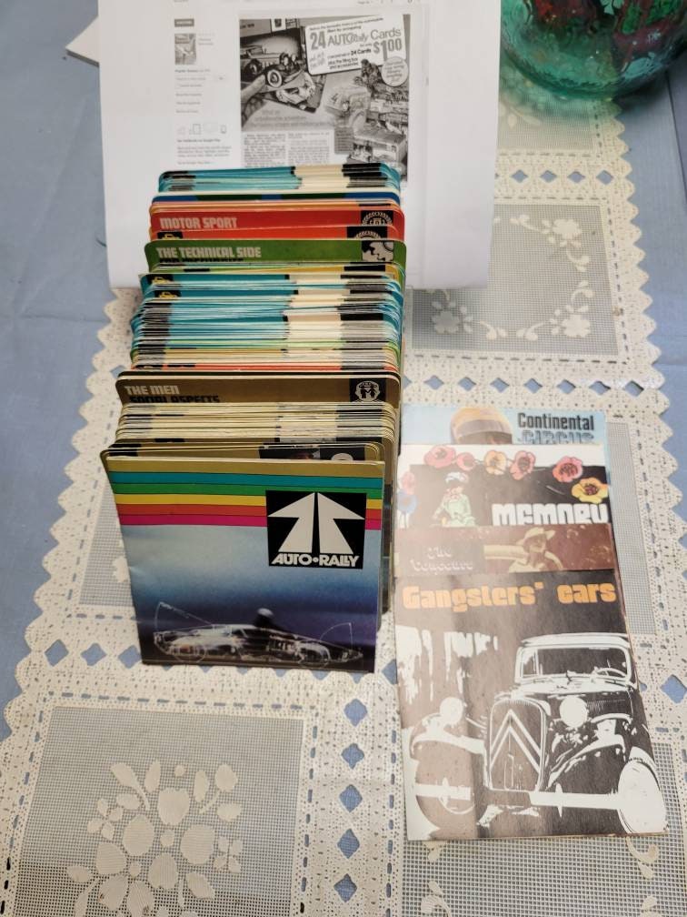 Auto Rally Cards 1978 Edito Series - Etsy