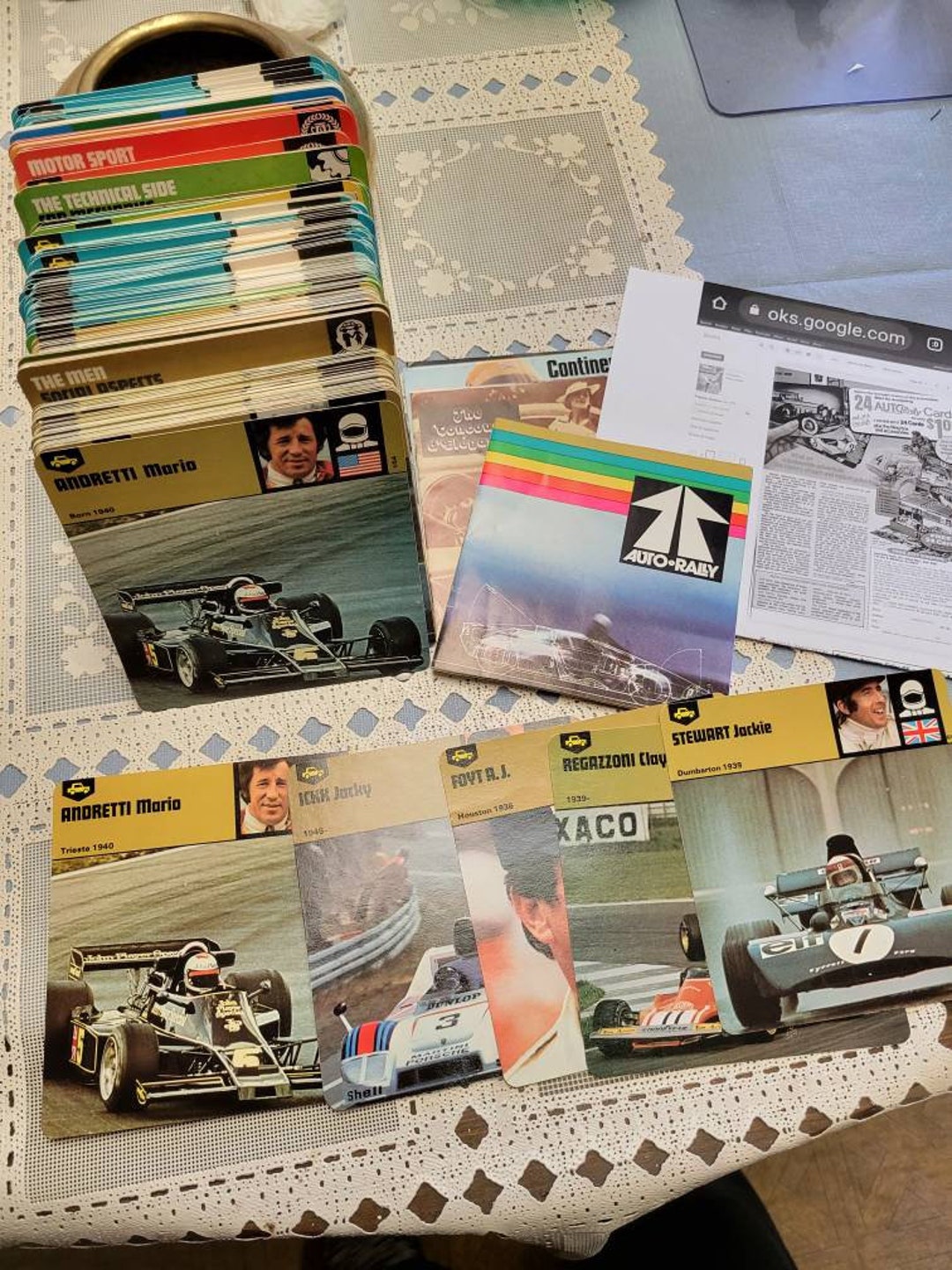 Auto Rally Cards 1978 Edito Series - Etsy