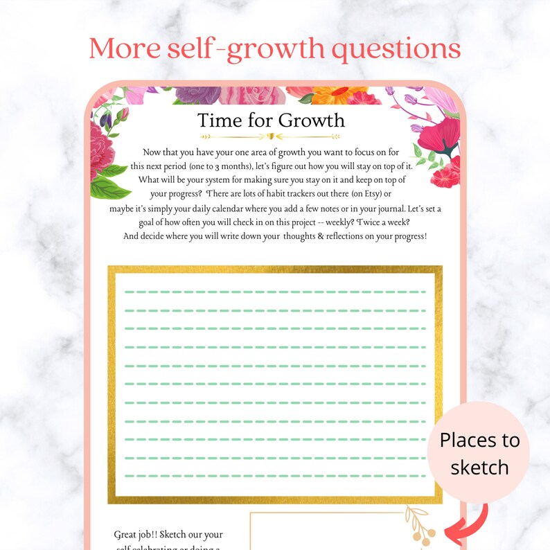 Self-growth Journal, Self-care Journal, Self Reflection Journal, Self ...