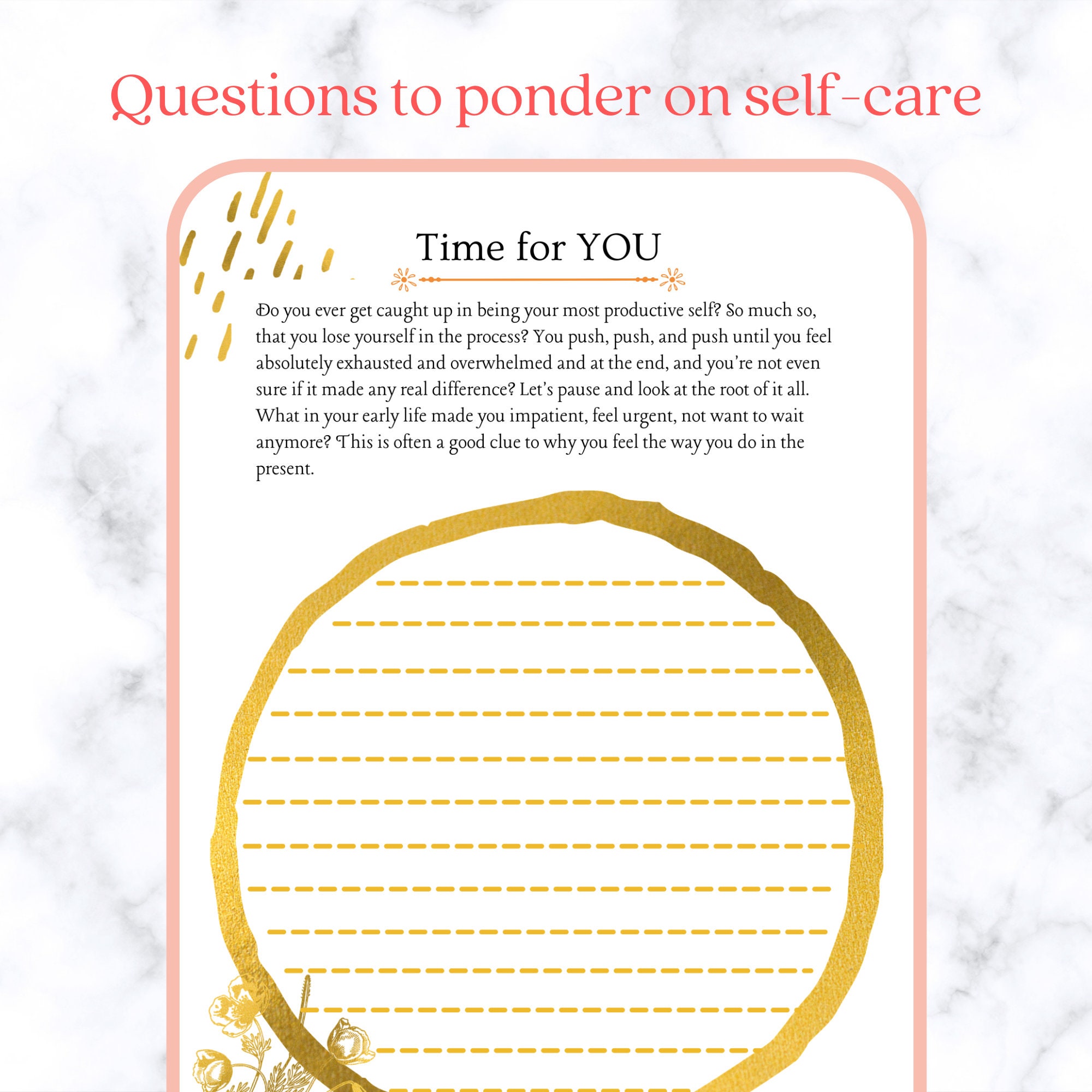 Self-growth Journal, Self-care Journal, Self Reflection Journal, Self ...