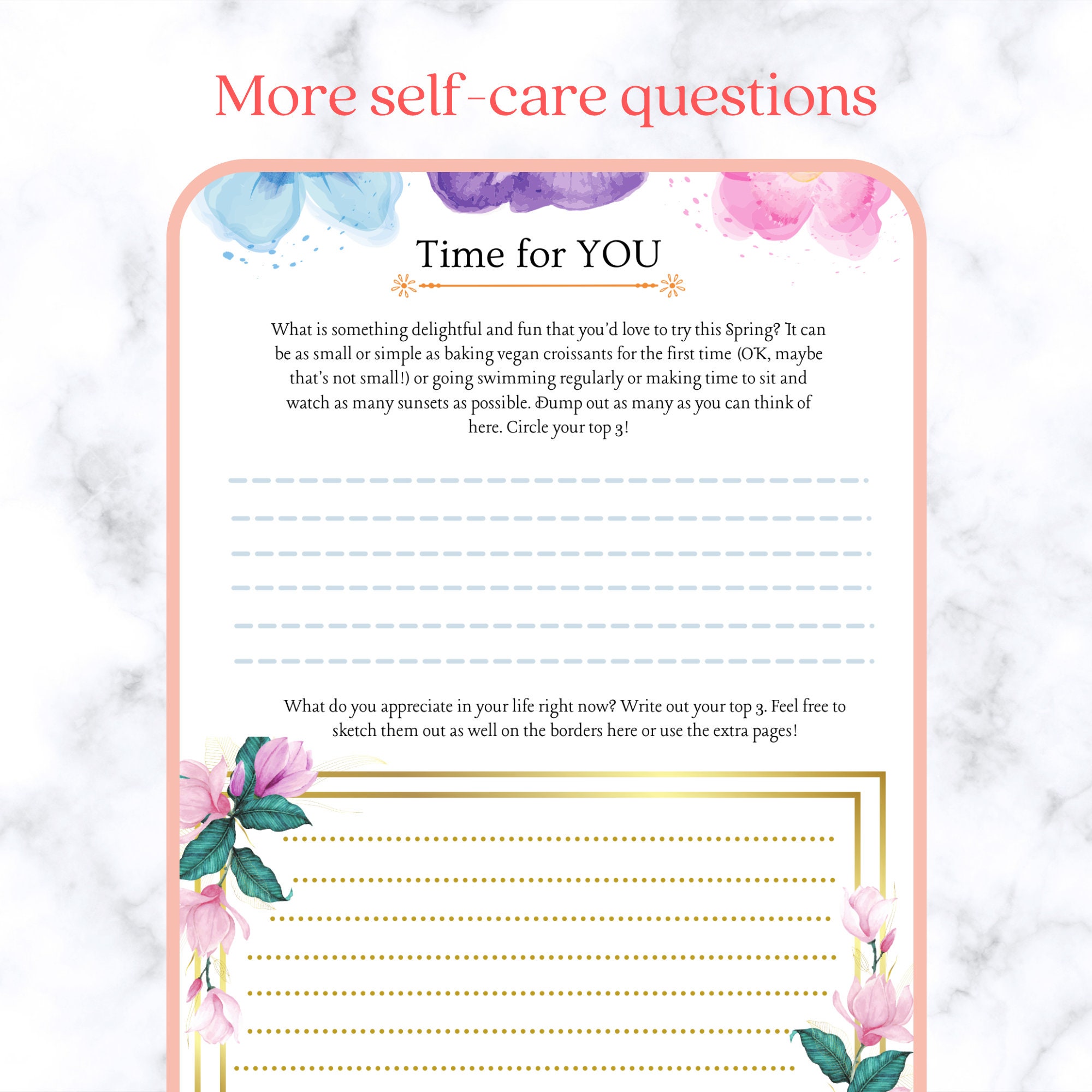 Self-growth Journal, Self-care Journal, Self Reflection Journal, Self ...