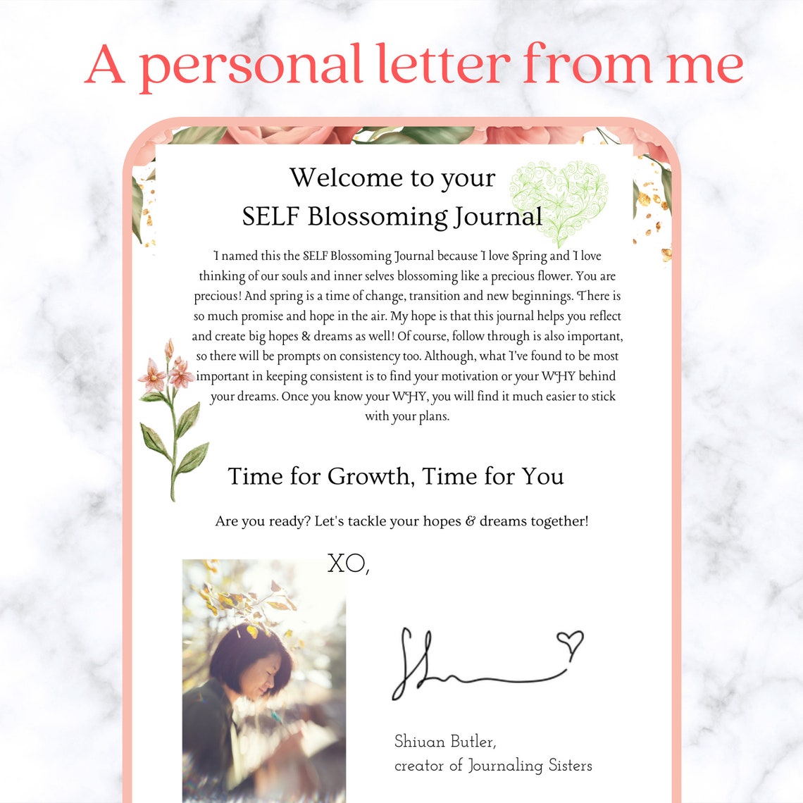 Self-growth Journal, Self-care Journal, Self Reflection Journal, Self ...