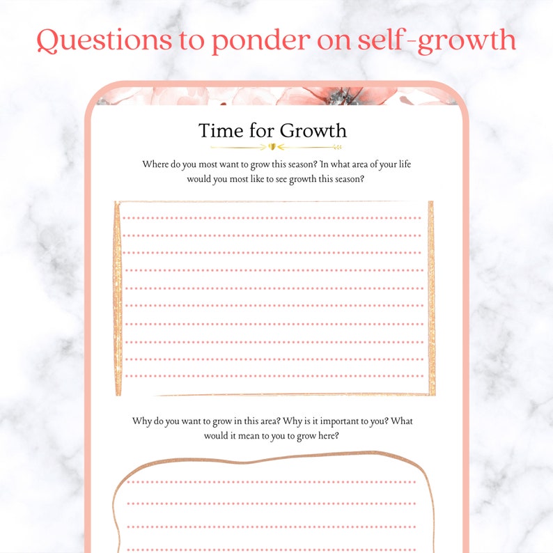 Self-growth Journal, Self-care Journal, Self Reflection Journal, Self ...