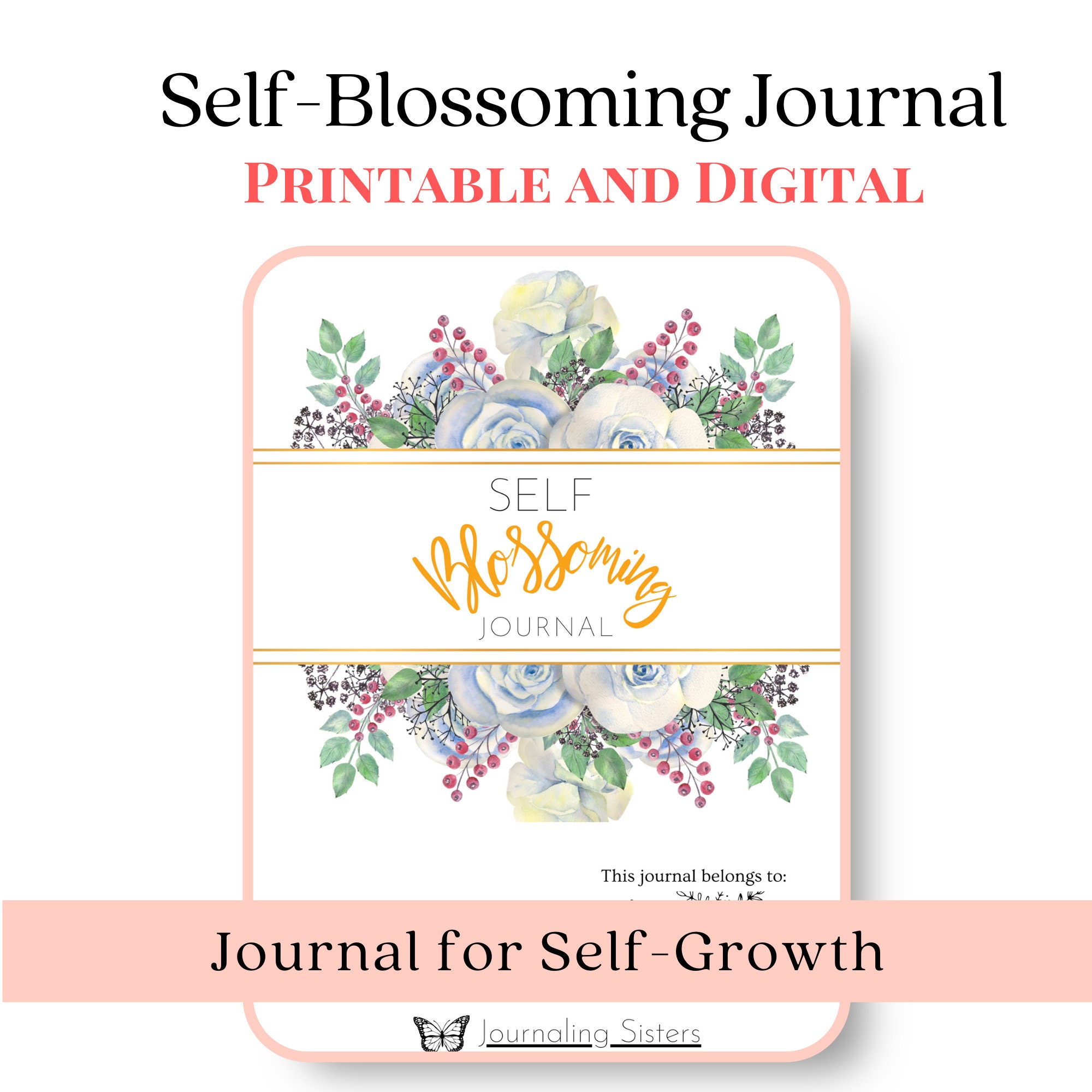 Self-growth Journal, Self-care Journal, Self Reflection Journal, Self ...