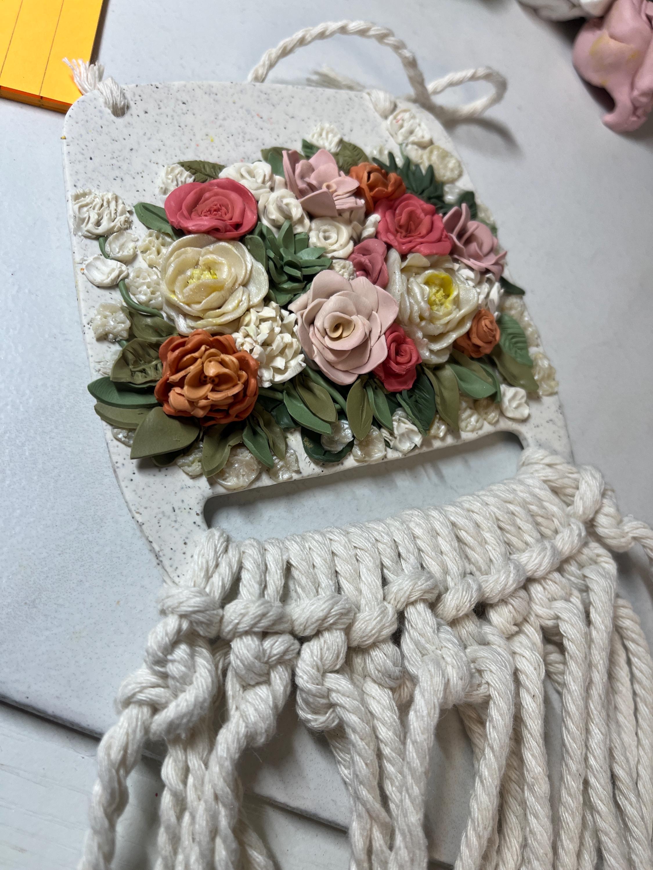 Wedding Bouquet Clay Macrame - Etsy