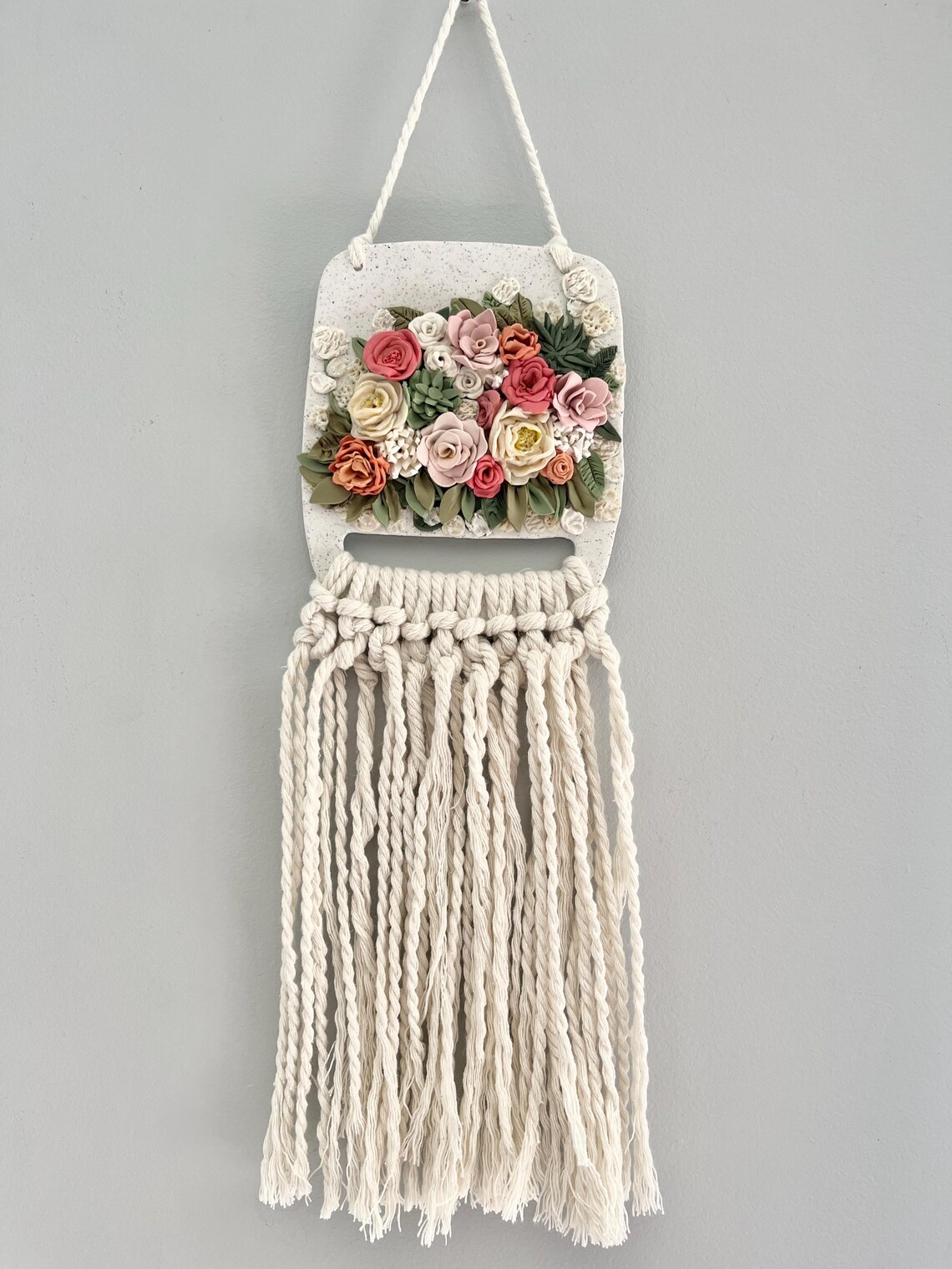 Wedding Bouquet Clay Macrame - Etsy