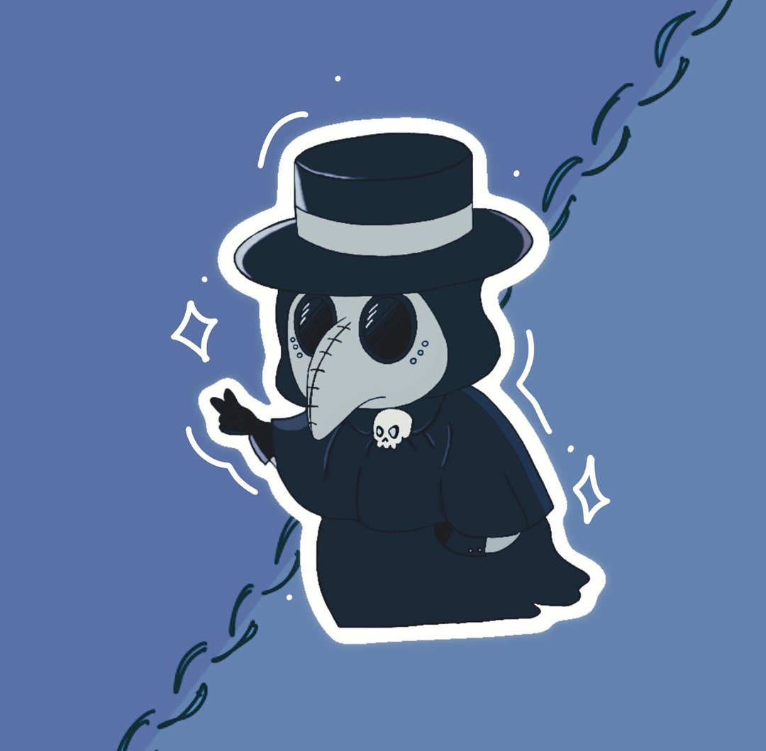 Peace Sign Plague Doctor Sticker - Etsy